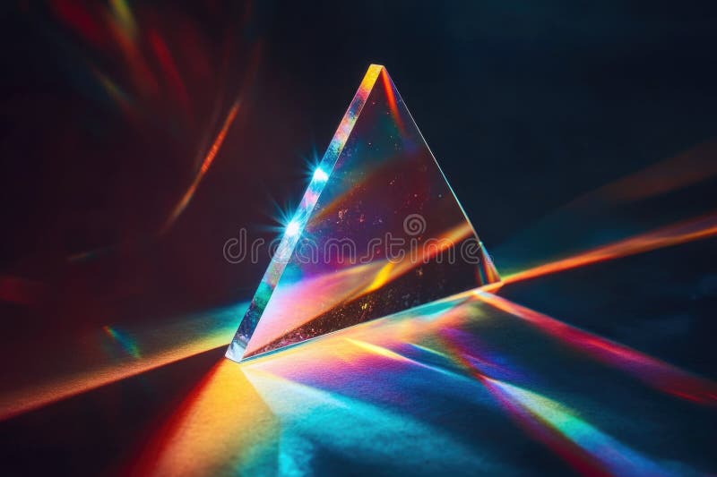 Prism of Light Shining through Stock Photo - Image of illumination ...