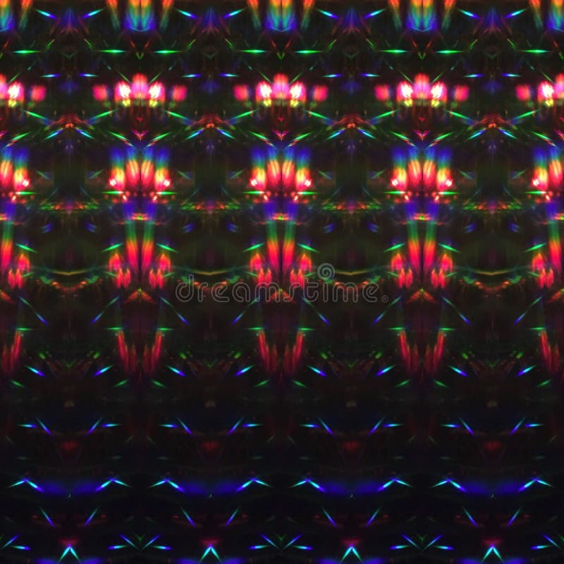 Mirrored Rainbow Light Refraction Details in Blue Stock Photo - Image ...