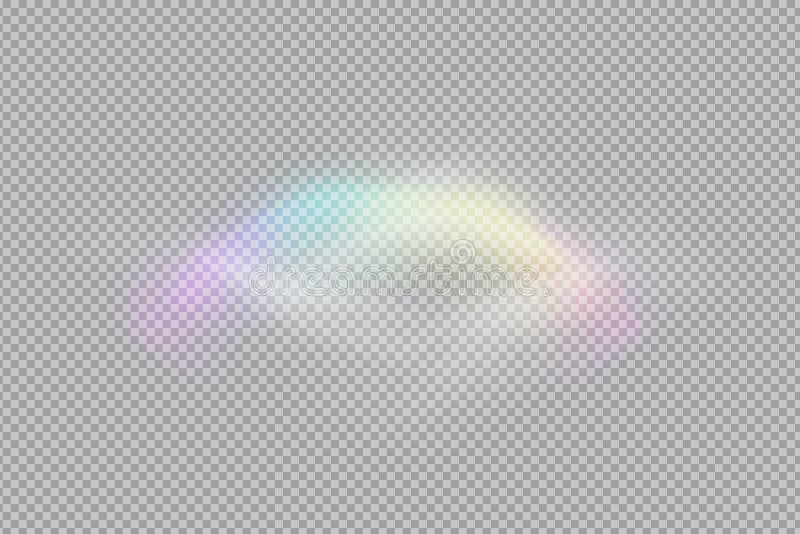Prism Rainbow Light. Stock Vector Illustration in Realistic Style ...