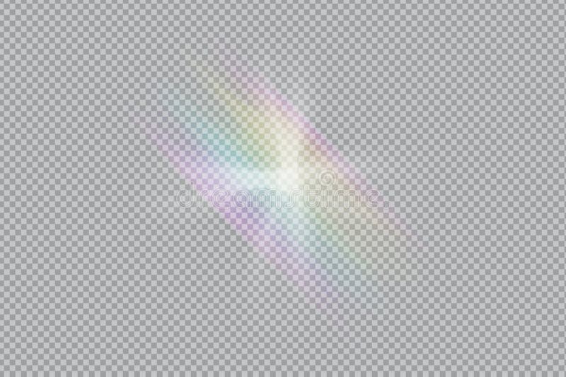 Prism Rainbow Light. Stock Vector Illustration in Realistic Style ...