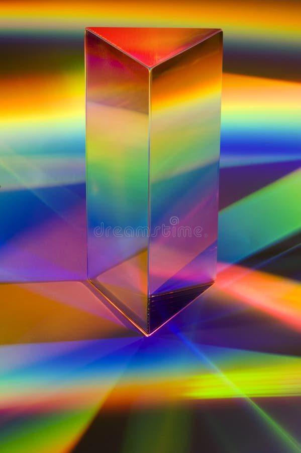 Prism with Rainbows stock illustration. Illustration of rainbow - 11276016