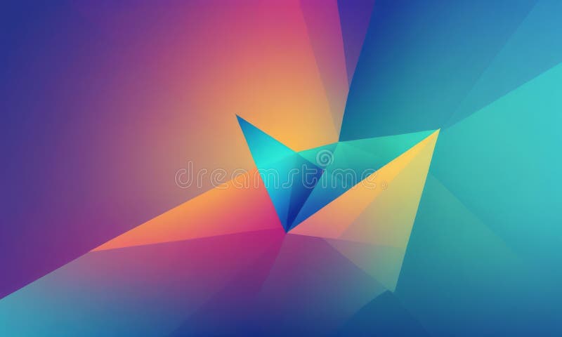 Prism Shapes in Blue Pale Turquoise Stock Image - Image of abstract ...