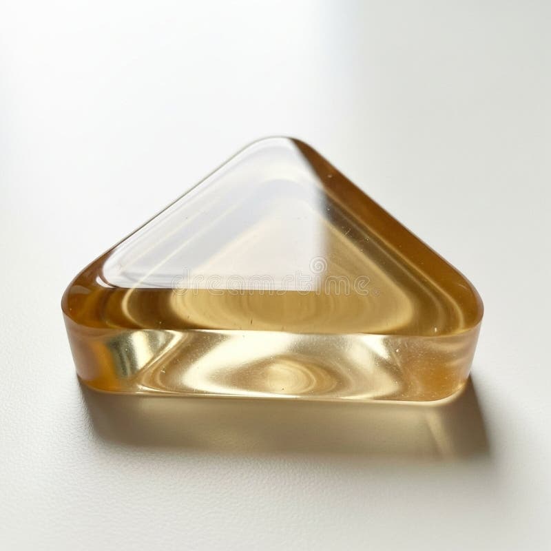 Translucent Triangular Glass Object Stock Illustrations – 80 ...