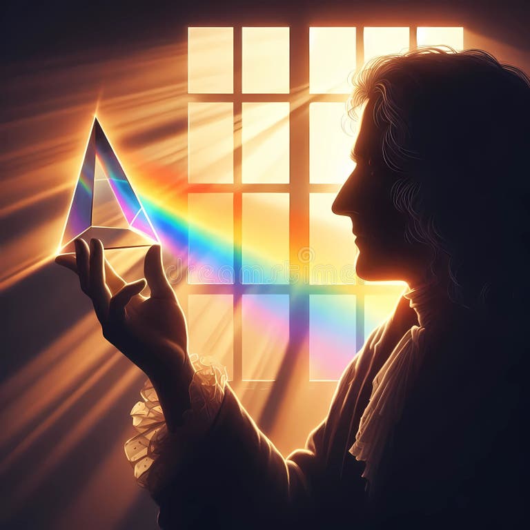 Prism White Light Refraction Experiment Stock Illustration ...