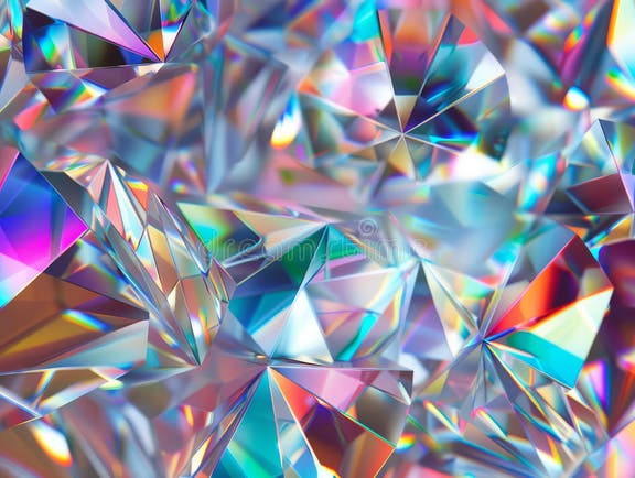 Prismatic Array Features Dazzling, Colorful Gemstones Stock ...