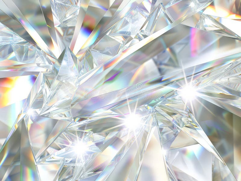 Prismatic Crystal Cluster Showcases Brightly Colored Crystals Variety ...