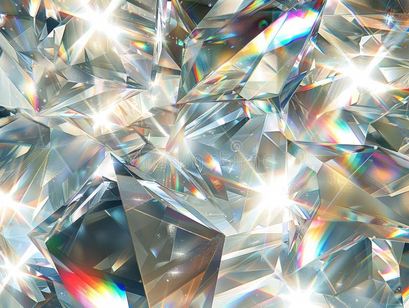 Prismatic Crystal Cluster Showcases Variety with Brightly Colored ...