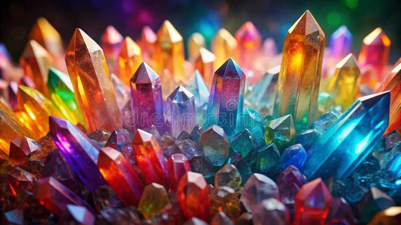 Prismatic Dreams: a Symphony of Color in Crystal Form Generative AI ...