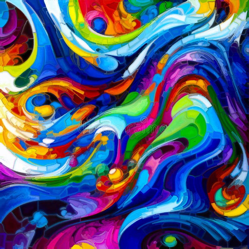 Prismatic Form Evolution stock illustration. Illustration of ornamental ...