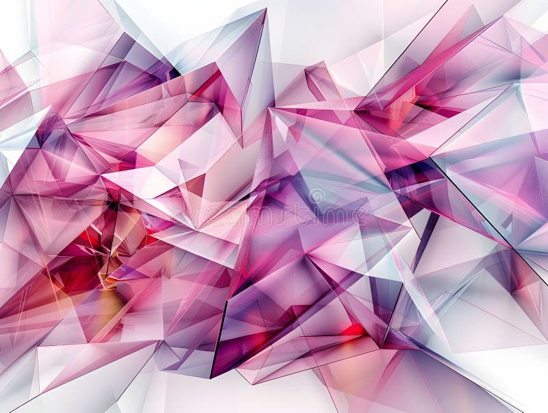 Prismatic Geometric Abstract Kaleidoscopic Digital Renders with Stark ...