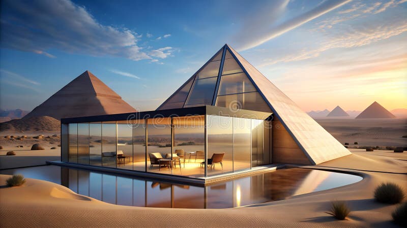 Prismatic Oasis: a Glass Triangle in the Shifting Sands AI Generated ...