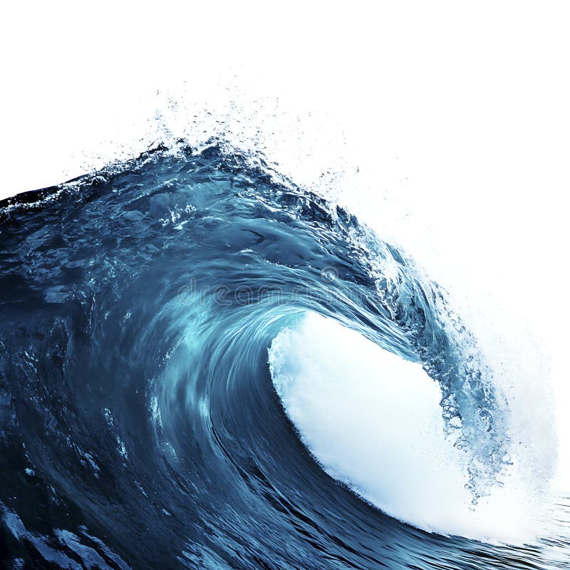 Prismatic Ocean Eruption on White Stock Photo - Image of texture ...