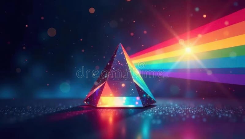 Prismatic Rainbow Refraction, Light Spectrum Display, Crystal ...