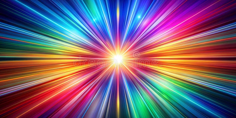 Prismatic Rays of Color Burst Forth on a Backdrop of Absolute Clarity ...