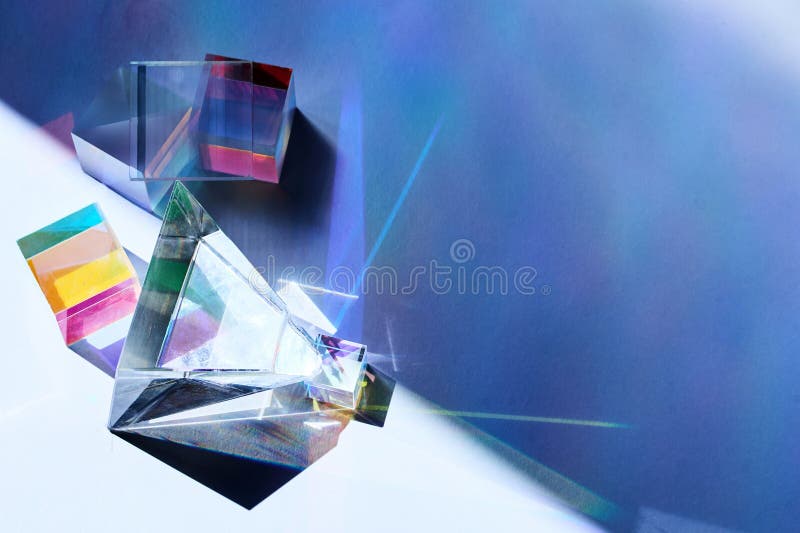 Prismatic Reflections. Geometric Prisms with Colorful Light Effects ...