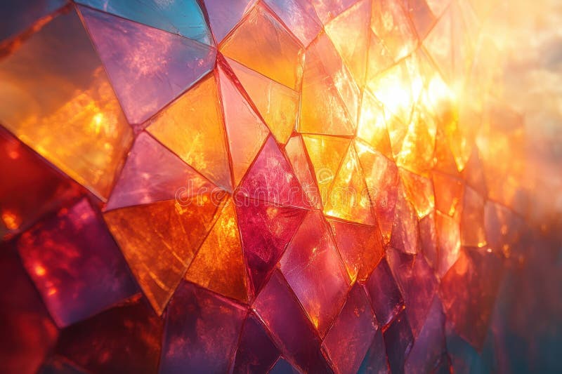 Prismatic Structures with Abstract Crystal Patterns Reflecting Light ...