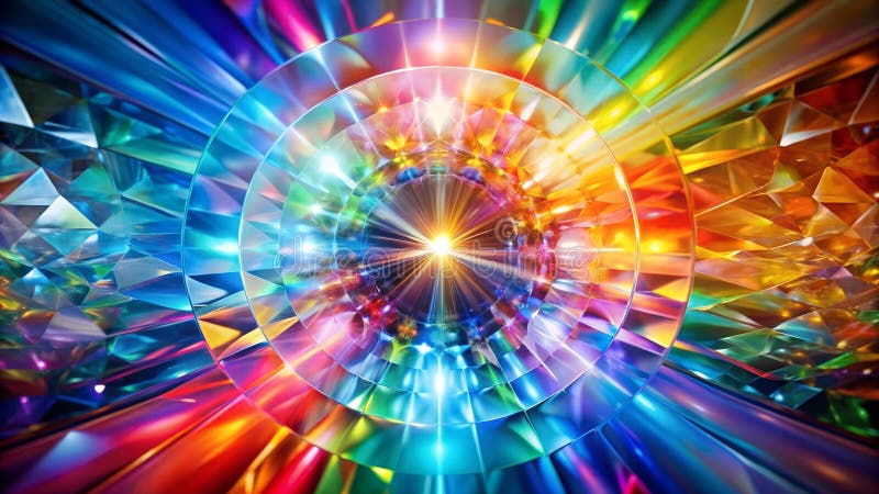 Prismatic Symphony a Kaleidoscope of Light and Color Generative AI ...