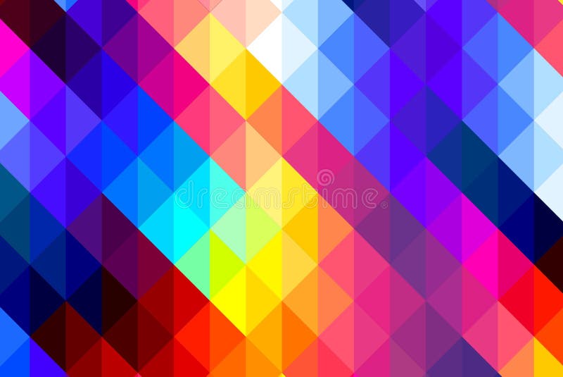Prismatic Tapestry: a Geometric Spectrum Stock Illustration ...