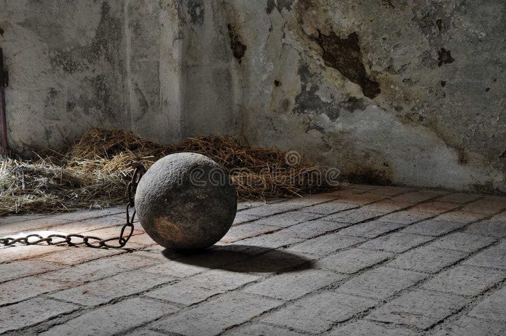 Prison ball stock image. Image of justice, cell, dungeon - 41935403