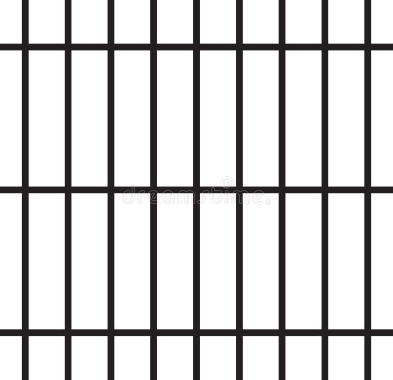 Prison bars black design stock vector. Illustration of exit - 219310285