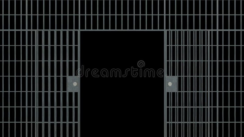 Prison bars open stock video. Video of imprisonment - 102807349