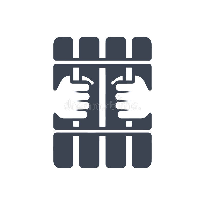 Prison Bars Icon stock vector. Illustration of freedom - 384696646