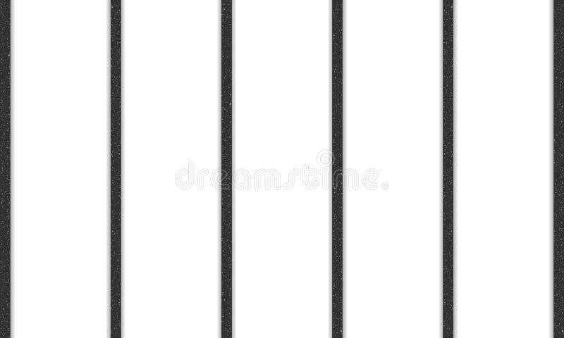 Prison Bars Pattern, Dark Vertical Lines on White Background, Symbol of ...