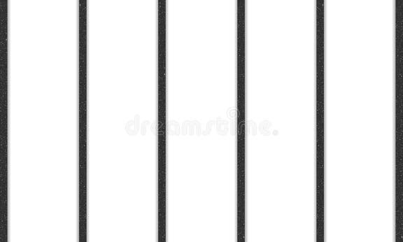 Prison Bars Pattern, Dark Vertical Lines on White Background, Symbol of ...