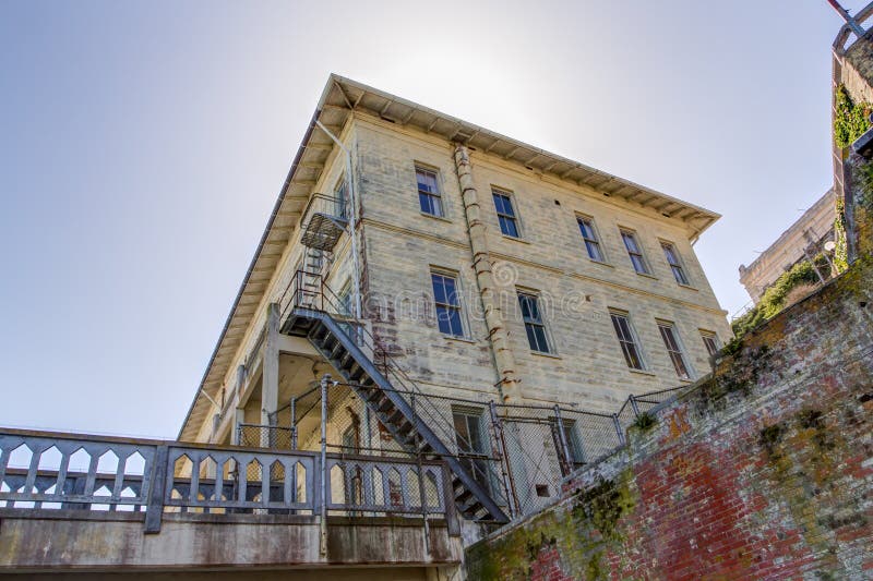 Prison Buildings of Alcatraz Island Prison Stock Image - Image of cell ...