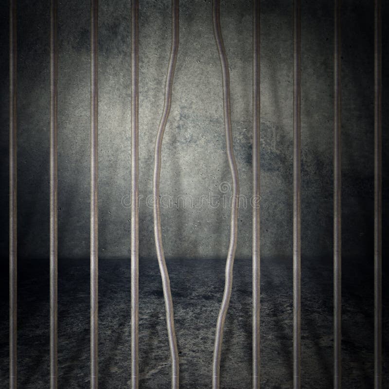 Empty prison cell stock illustration. Illustration of confinement ...