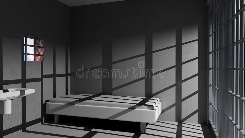 Prison cell stock illustration. Illustration of iron - 27180385