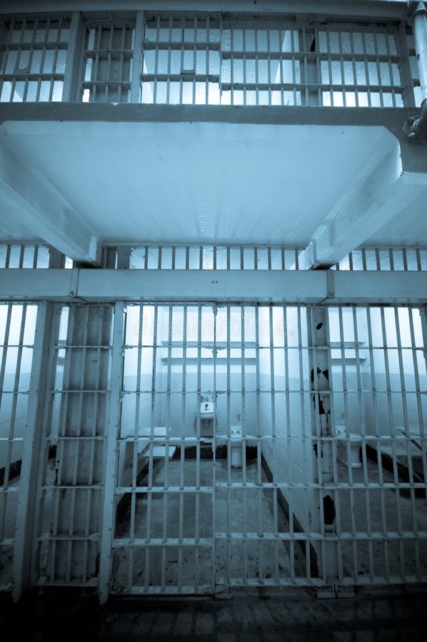 Prison Cell at Alcatraz Island Stock Photo - Image of trapped, despair ...
