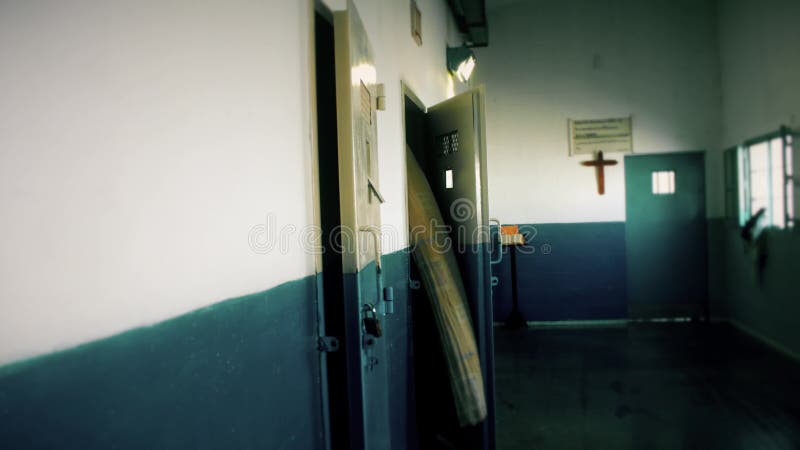 Prison Hallway of a High Security Jailhouse Stock Footage - Video of ...