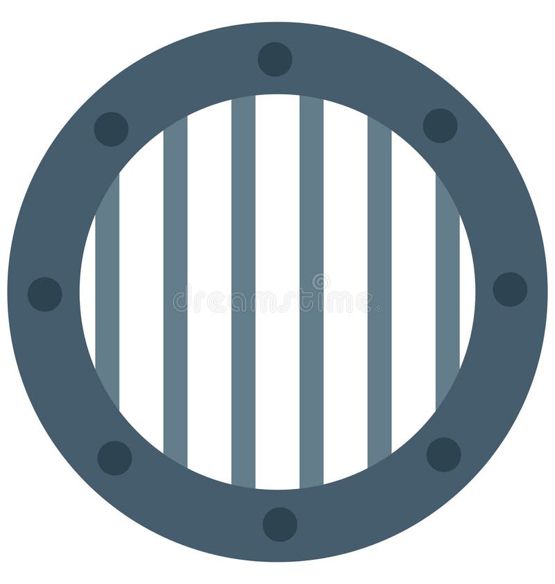 Prison Cell Color Isolated Vector Icon that Easily Can Be Modified and ...
