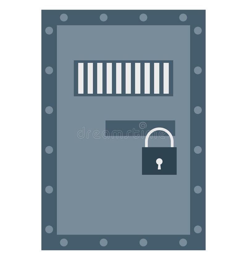 Prison Cell Color Isolated Vector Icon that Easily Can Be Modified and ...