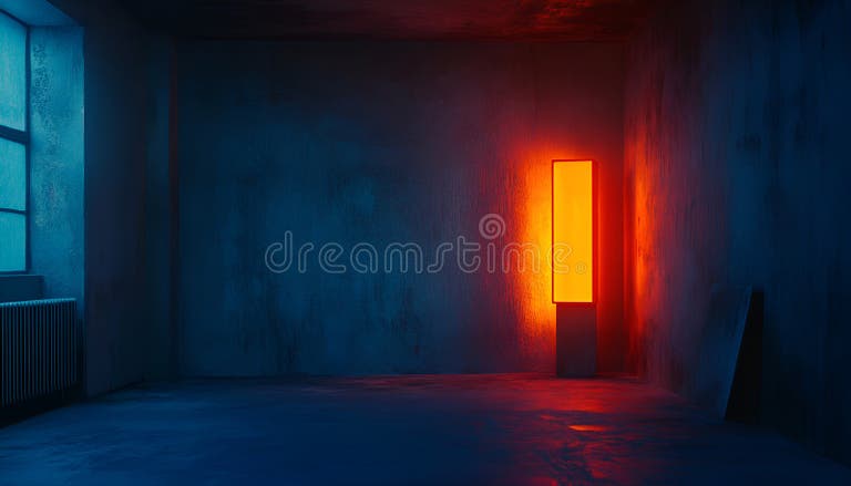 Prison Cell, a Dark Small Room, Cold Colors, a Warm Light Source in a ...