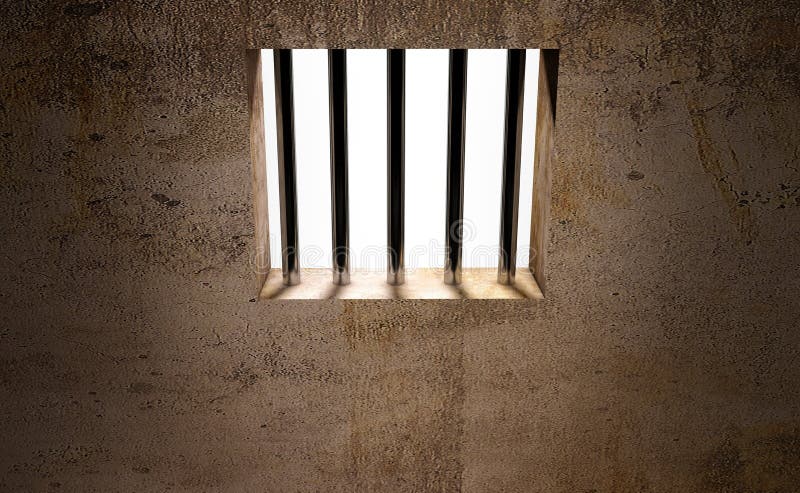 Prison Cell, Inside a Prison Cell. Window of a Penitentiary. Shadows ...