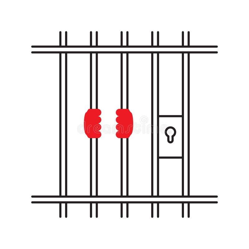 Prison Cell. Vector Illustration Decorative Design Stock Vector ...