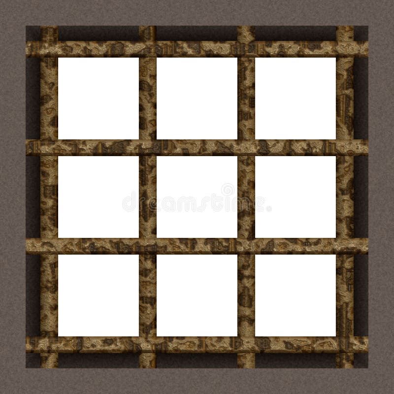 Prison Cell Window (rendered) Stock Illustration - Illustration of ...