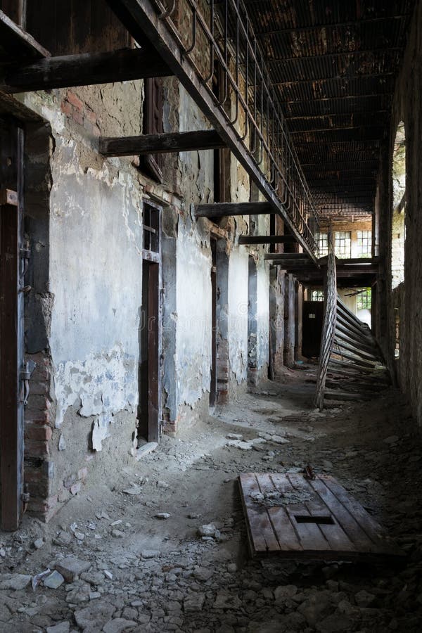 Prison cells stock image. Image of doftana, jail, corridor - 44029673