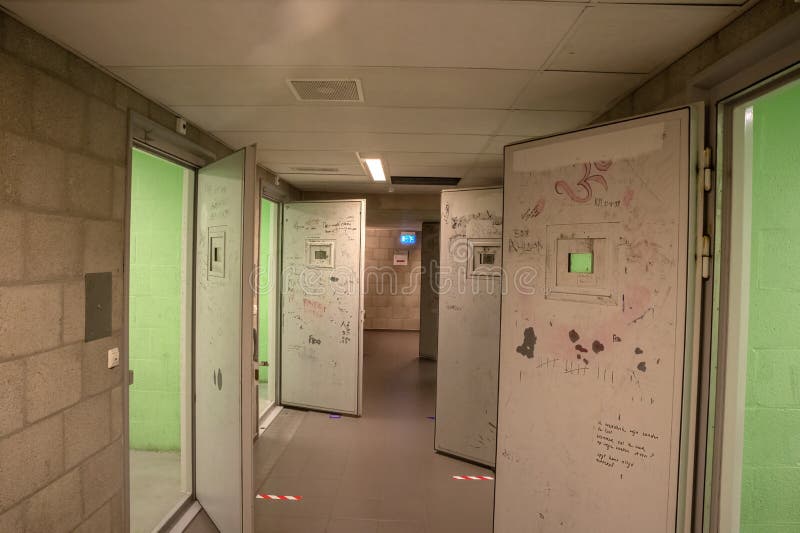 Prison Cells Inside the Former Justice Building at Amsterdam the ...