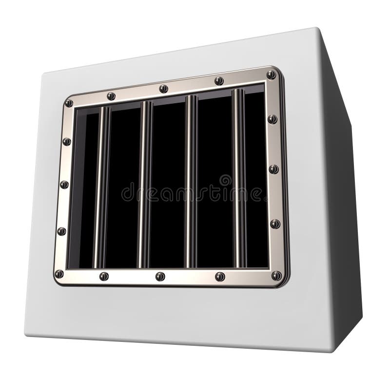 Prison cube stock illustration. Illustration of depression - 27427807