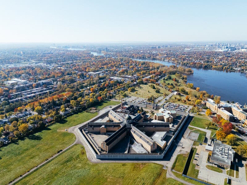 Prison and Detention Building of Montreal, Quebec, Canada Stock Photo ...