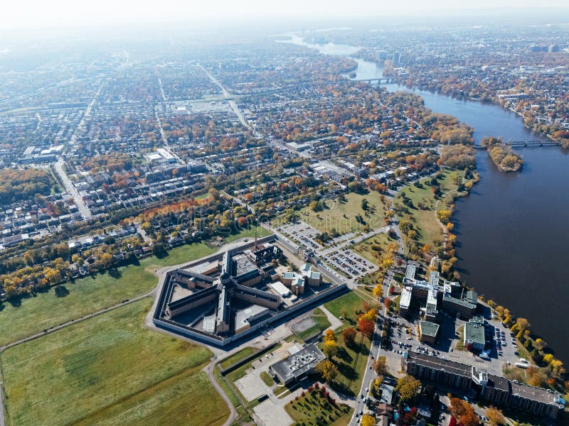 Prison and Detention Building of Montreal, Quebec, Canada Stock Photo ...