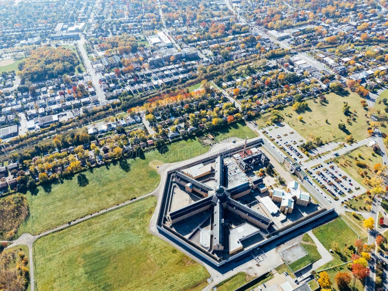 Prison and Detention Building of Montreal, Quebec, Canada Editorial ...