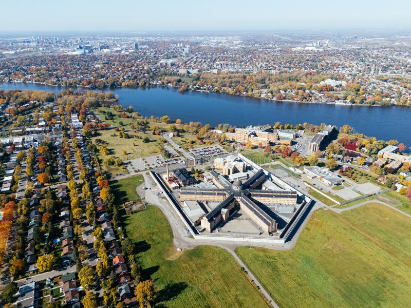 Prison and Detention Building of Montreal, Quebec, Canada Stock Image ...