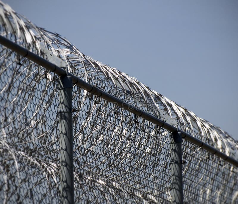 Prison Fence stock photo. Image of shallow, fence, vignetting - 13593558