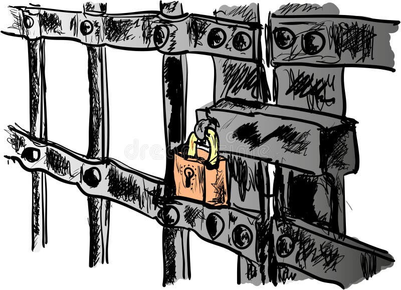 Prison stock illustration. Illustration of sadness, freedom - 53782121