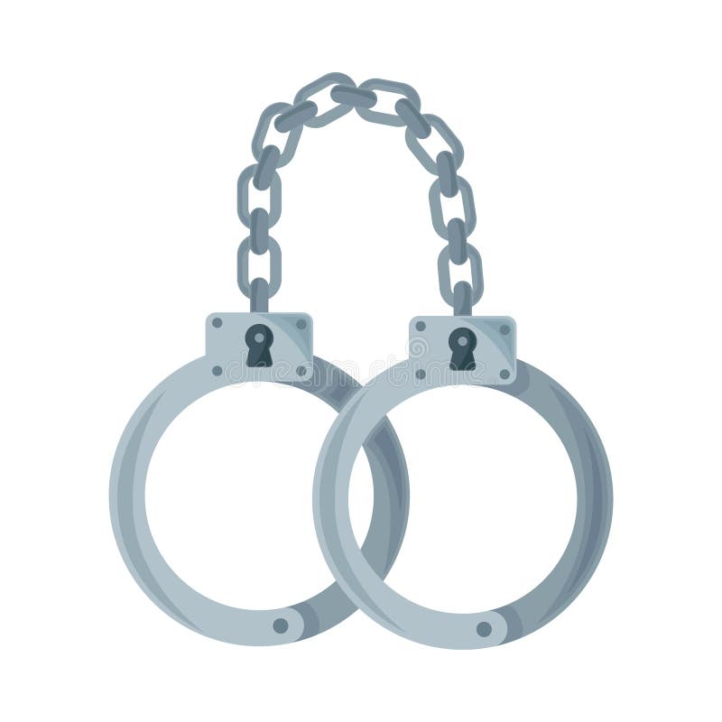 Prison Guard Equipment Handcuffs Stock Illustration - Illustration of ...
