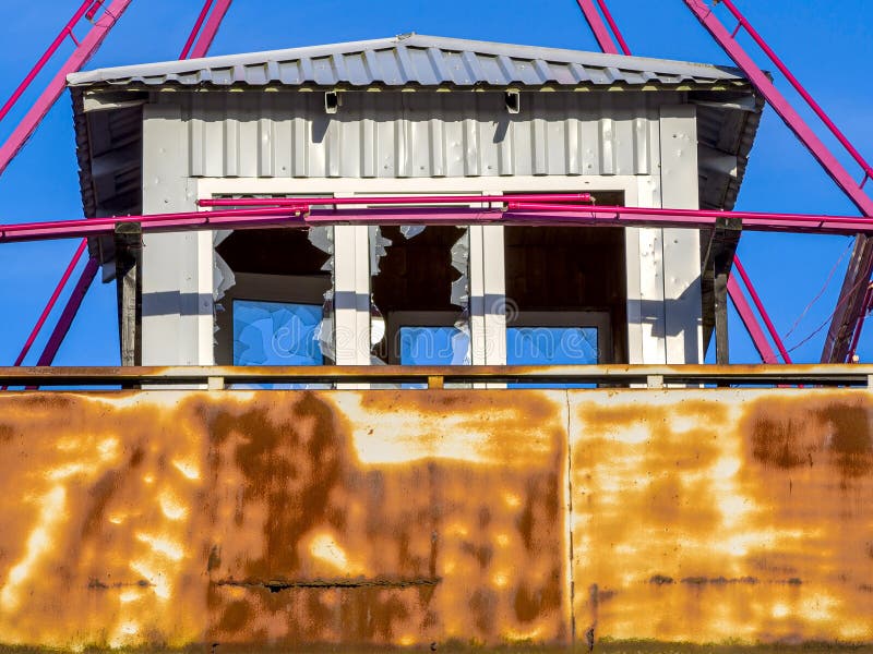 Prison Guard Tower. stock photo. Image of poor, authority - 181760998
